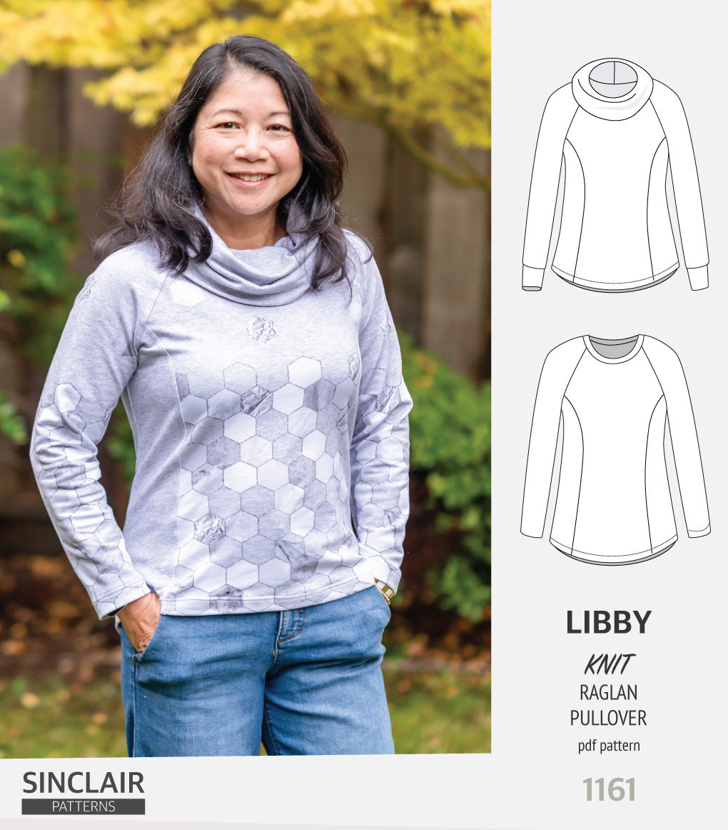 Libby Princess Seam Raglan Pullover Sewing Pattern (PDF) – Sinclair ...
