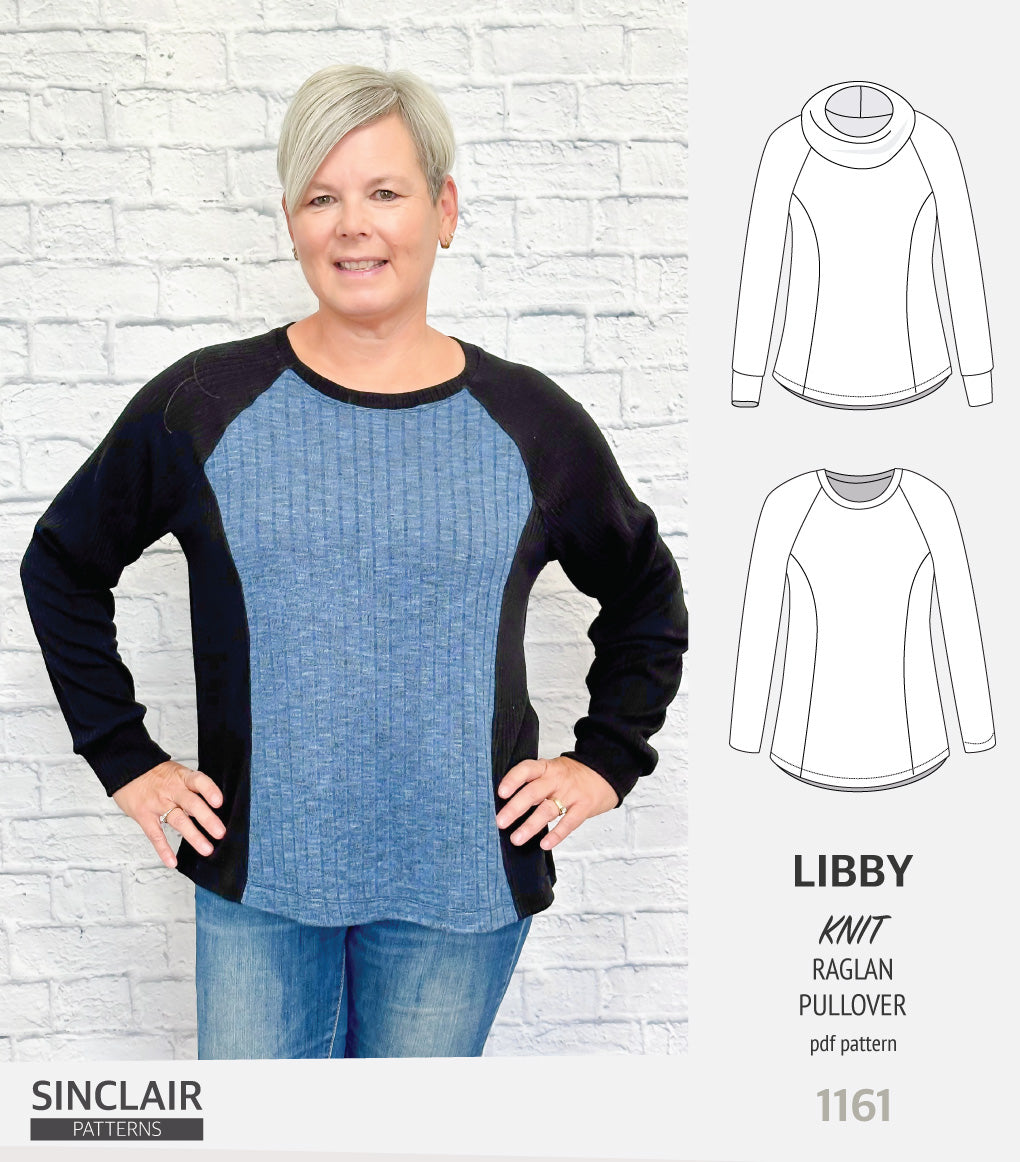 Libby Princess Seam Raglan Pullover Sewing Pattern (PDF) – Sinclair Patterns